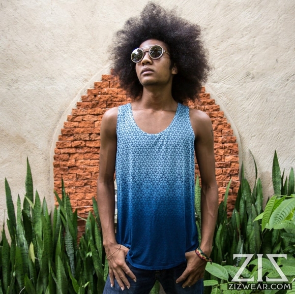 ZIS | Shirts | Ziz Mens Singlet Triquetra Indigo Sky | Poshmark